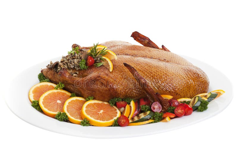 Anatra di arrosto fotografia stock. Immagine di pollo - 38737226
