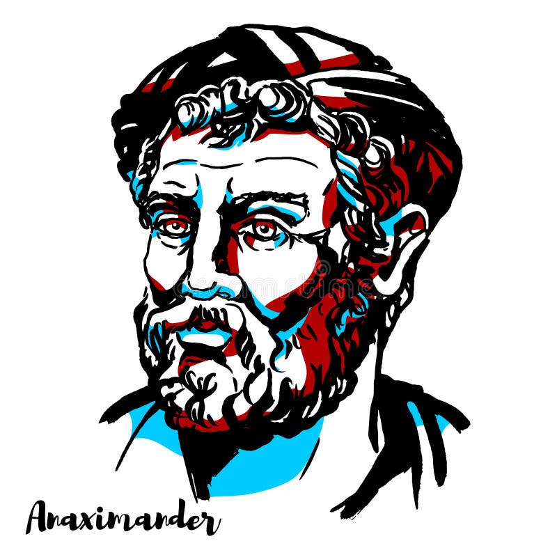 Anaximander Portrait stock vector. Illustration of historical - 125545178