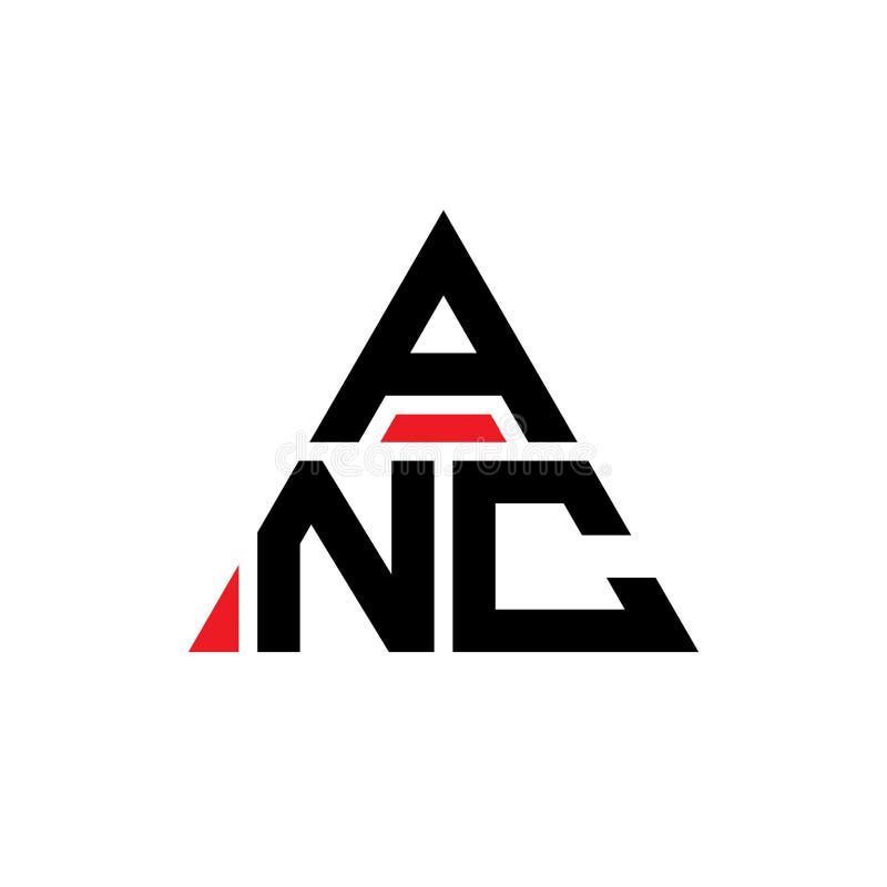 ANC Triangle Letter Logo Design with Triangle Shape. ANC Triangle Logo ...