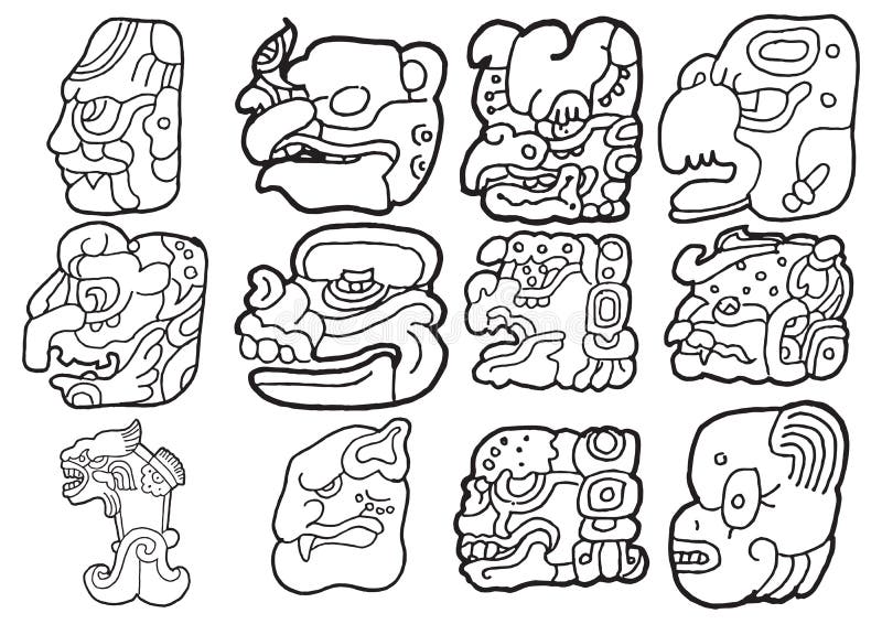 Aztec Pyramid Tattoo Flash