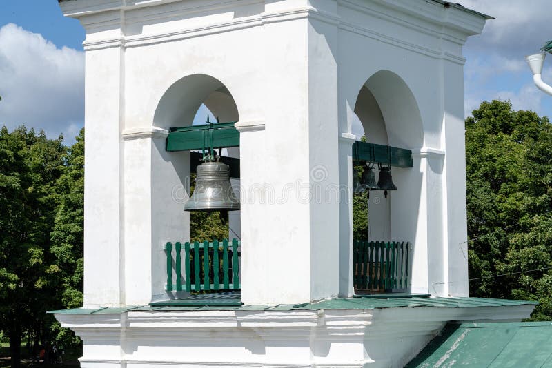 Ancestral Bell Tower and Bell in Old Church Stock Image - Image of ...