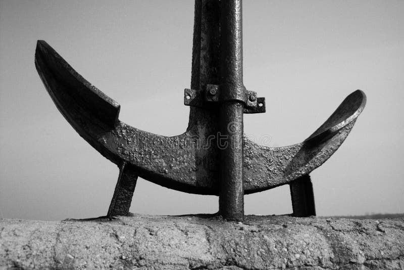 Anchor stock image. Image of baltic, port, boat, ocean - 12764377