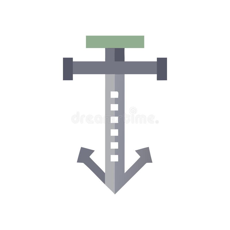 Anchor Bolt Design Vector Illustration Stock Illustration ...