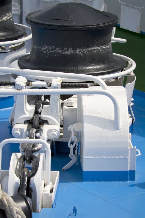 Anchor chain stock image. Image of boat, white, cruise - 25313679