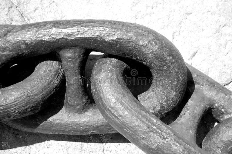 An anchor chain .. stock image. Image of bind, ship, security - 797905