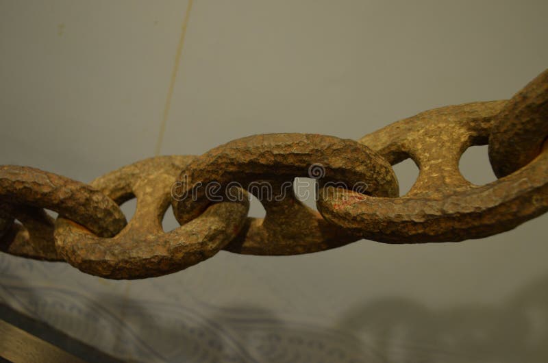 Anchor chain big ship stock photo. Image of onboard - 138742434