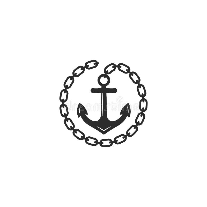 Anchor Chain Icon Vector Illustration Design Stock Vector ...