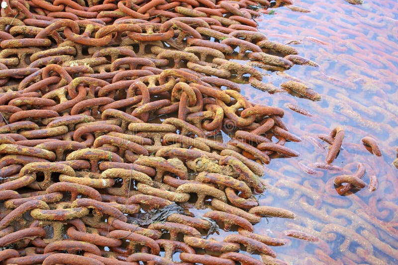 Anchor Chain stock photo. Image of boat, water, stop - 100892724