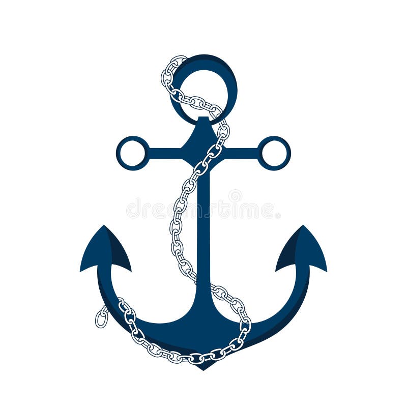 Anchor With Chain Clipart