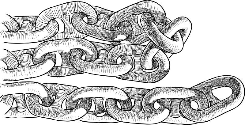Anchor chain stock vector. Illustration of connection - 51575336