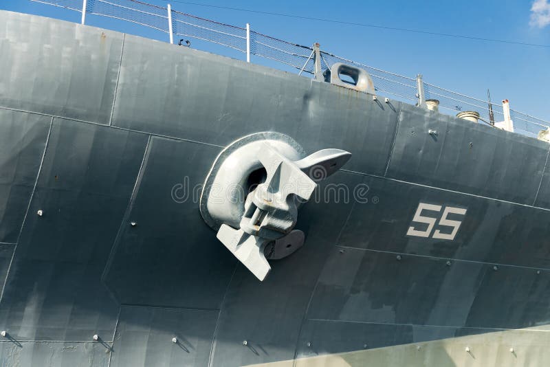 Anchor Close-up on the USS North Carolina Museum Ship Editorial Image ...