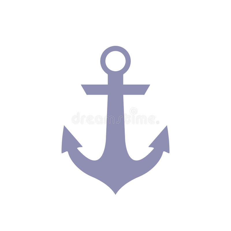 Anchor Flat Illustration. Clean Icon Design Element on Isolated White ...