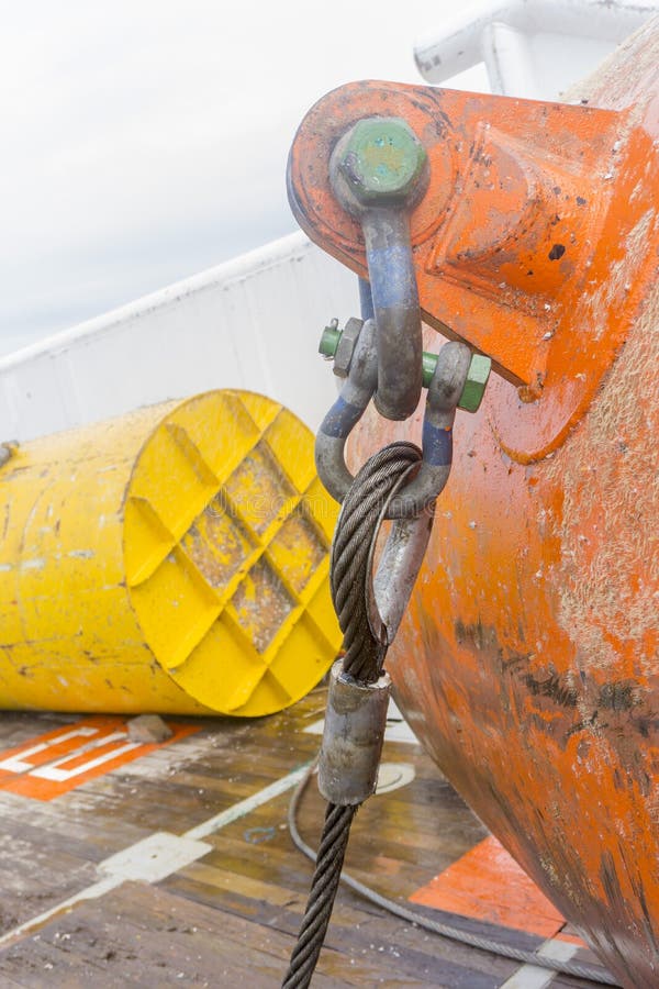Anchor Handling stock photo. Image of buoyancy, industrial - 82547656