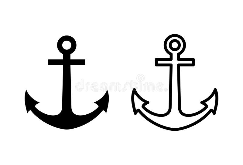 Anchor Icon . Anchor Symbol Logo. Anchor Marine Icon Stock Vector ...