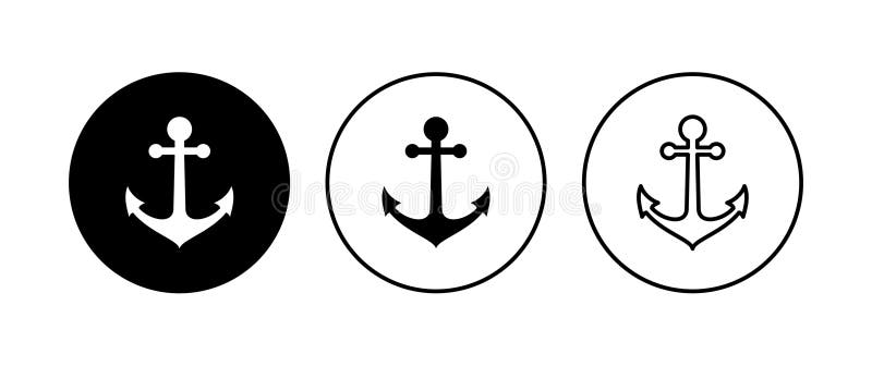 Anchor Icon . Anchor Symbol Logo. Anchor Marine Icon Stock Vector ...