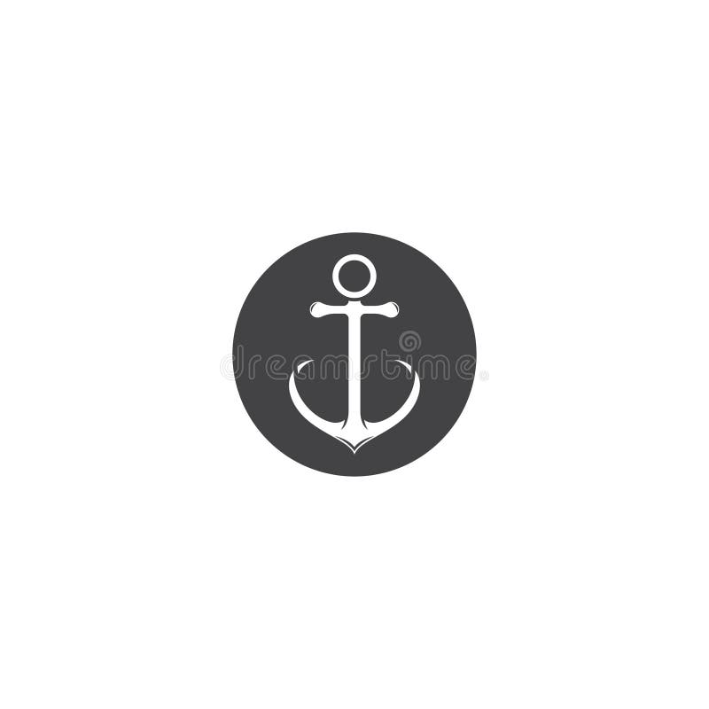 Anchor Icon Vector Illustration Stock Illustration - Illustration of ...