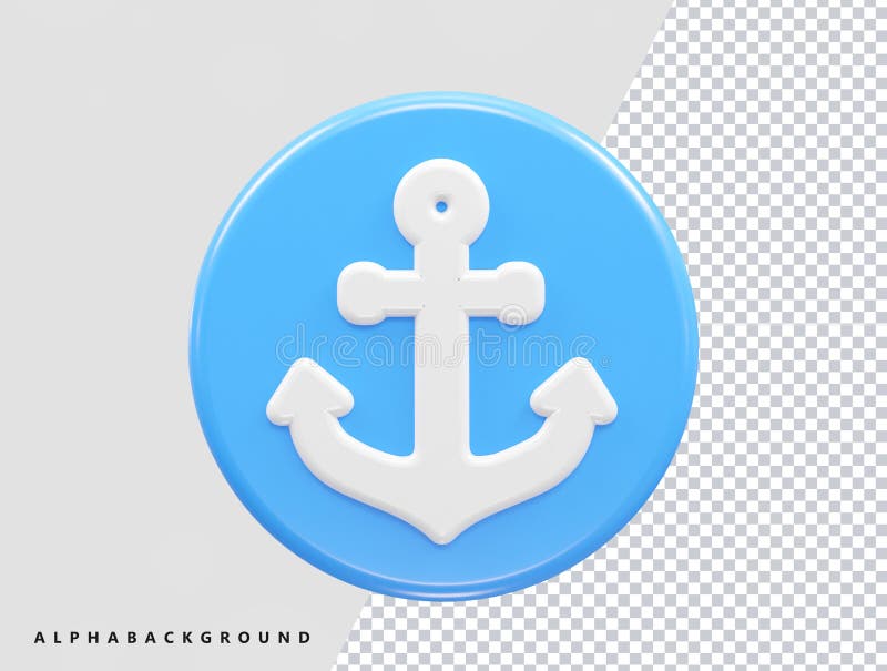 Anchor Icon Vector Illustration Element 3d Rendering Transparent Eps ... Anchor Icon Vector Illustration Element 3d Rendering Transparent Eps ...