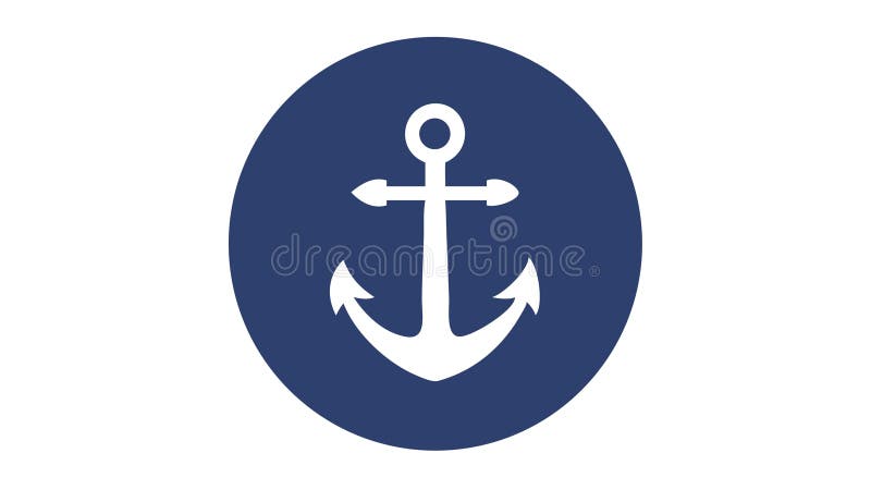 Anchor Icon Vector Illustration in Flat Design, Vector Design ...