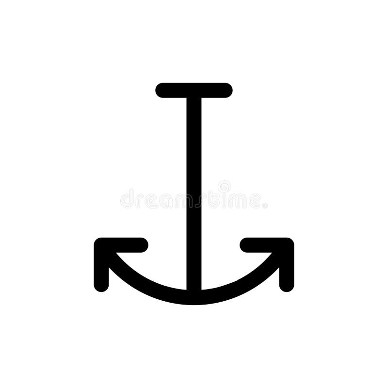 Anchor Icon . Anchor Sign. Marine Symbol Stock Vector - Illustration of ...