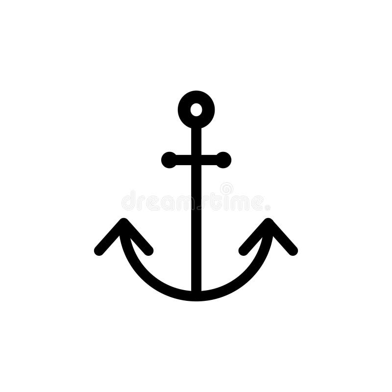 Anchor Icon . Anchor Sign. Marine Symbol Stock Vector - Illustration of ...