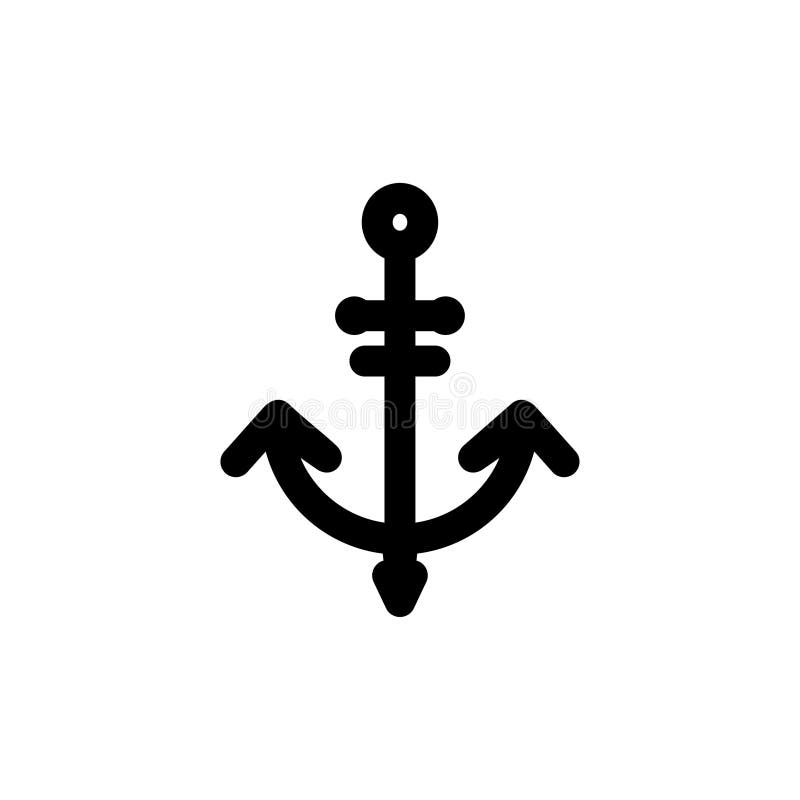 Anchor Icon . Anchor Sign. Marine Symbol Stock Vector - Illustration of ...