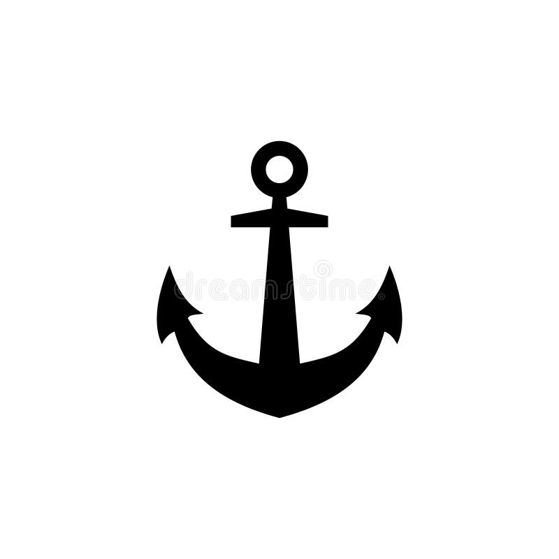 Anchor Icon . Anchor Symbol Logo. Anchor Marine Icon Stock Illustration ...