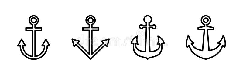Anchor Icon . Anchor Symbol Logo. Anchor Marine Icon Stock Vector ...