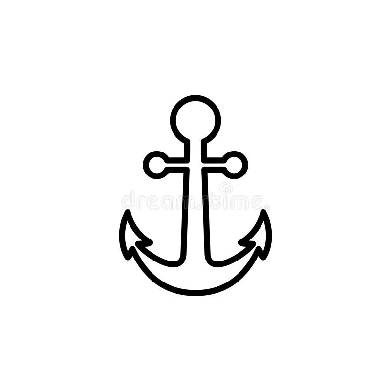 Anchor Icon . Anchor Symbol Logo. Anchor Marine Icon Stock Vector ...