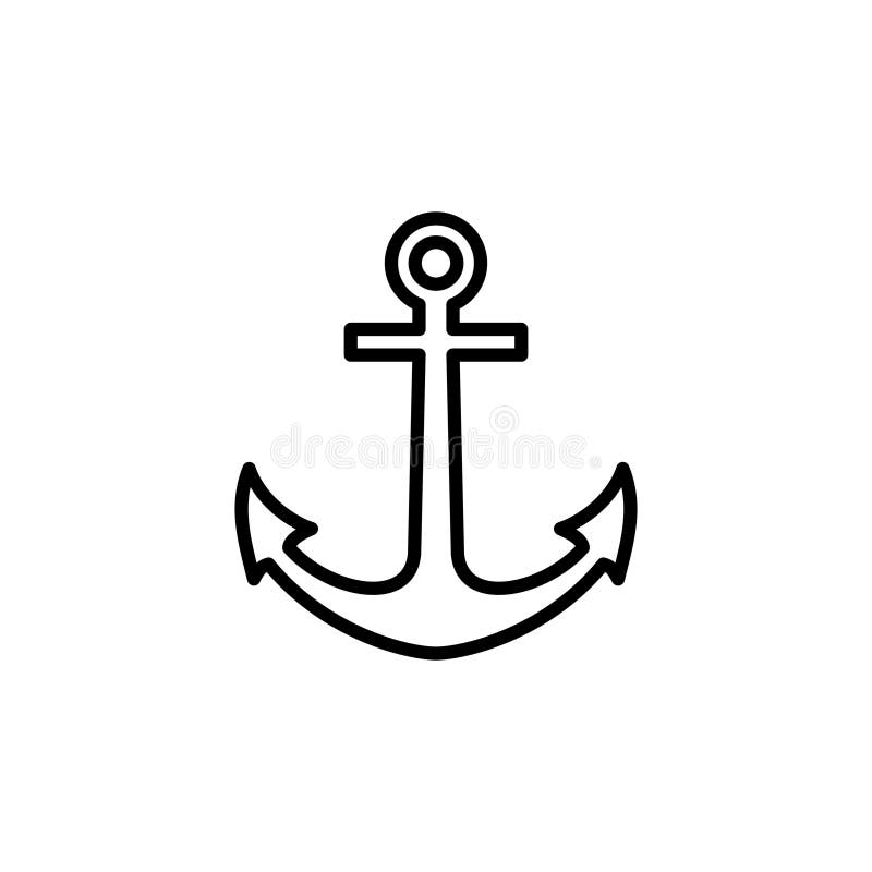 Anchor Icon . Anchor Symbol Logo. Anchor Marine Icon Stock Vector ...