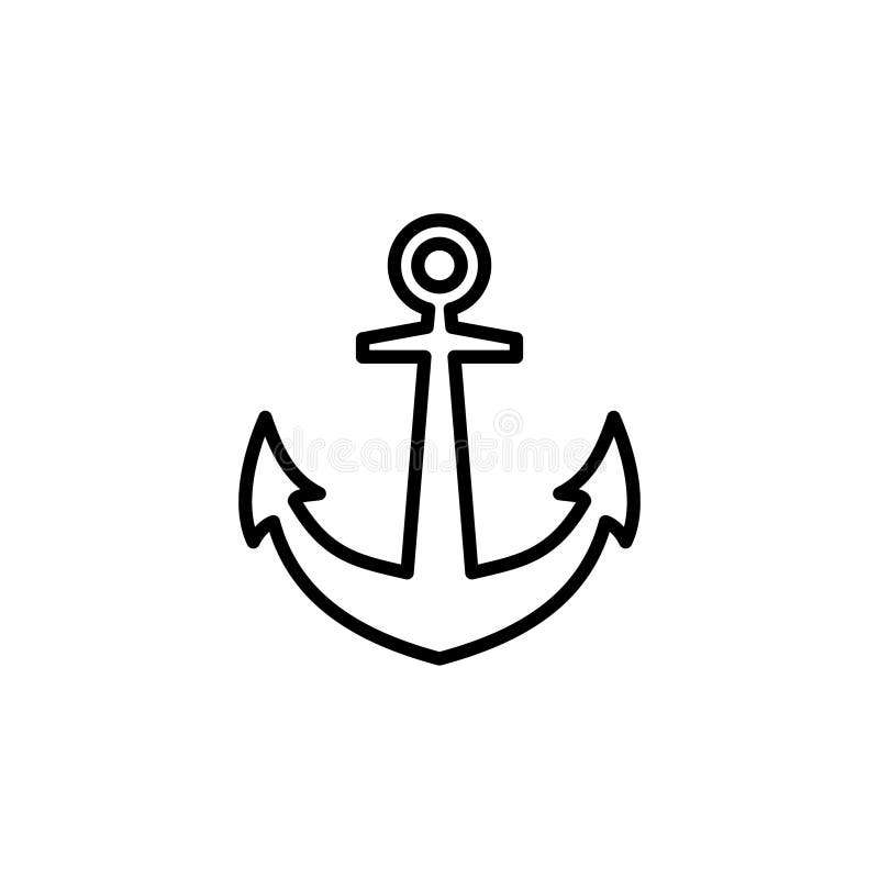 Anchor Icon . Anchor Symbol Logo. Anchor Marine Icon Stock Vector ...