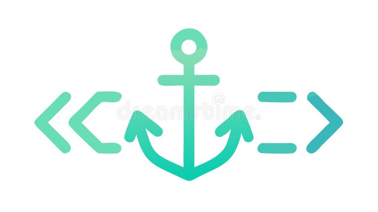 Anchor Link Icon for Web Development, Vector Design Generative AI Stock ...