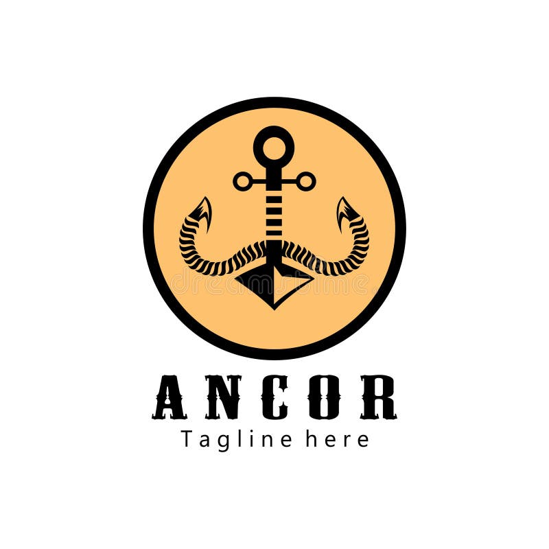 Anchor Logo Creative Illustration Icon Design Template Stock Vector ...