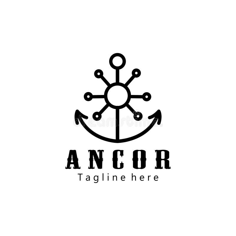 Anchor Logo Creative Illustration Icon Design Template Stock Vector ...