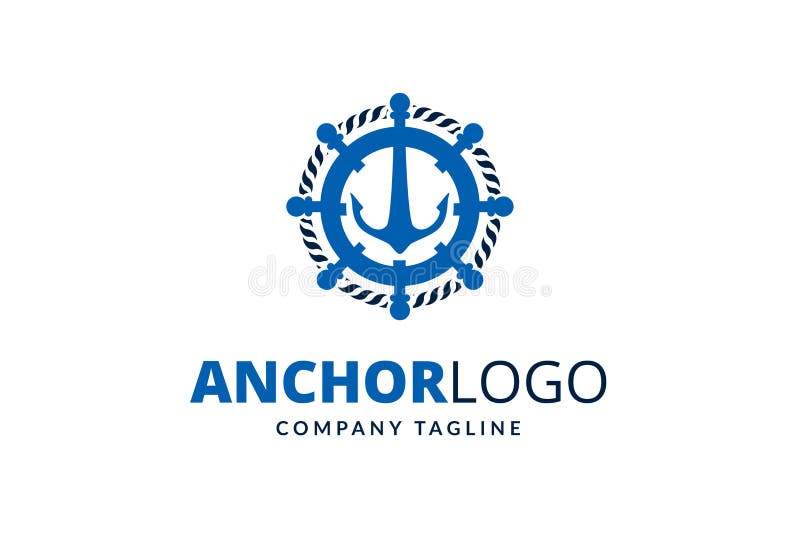 Anchor Logo Design Template Vector Stock Vector - Illustration of ...