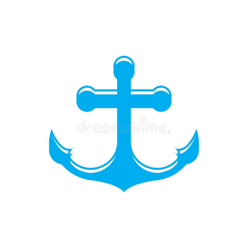 Anchor Logo Icon Boat Ship Marine Navy Stock Vector - Illustration of ...
