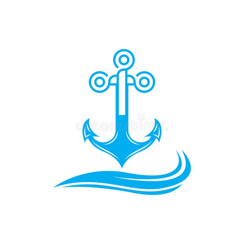 Anchor Logo Icon Boat Ship Marine Navy Stock Vector - Illustration of ...