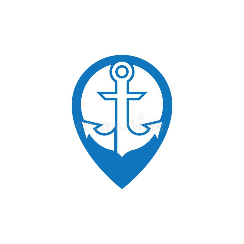Anchor Logo Icon Boat Ship Marine Navy Stock Vector - Illustration of ...