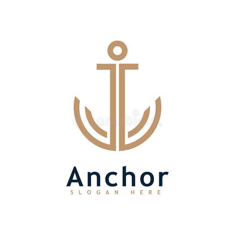 Anchor Logo Icon Design Template Stock Vector - Illustration of design ...