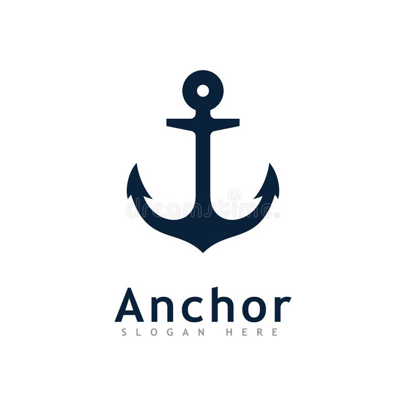Anchor Logo Icon Design Template Stock Vector - Illustration of badge ...