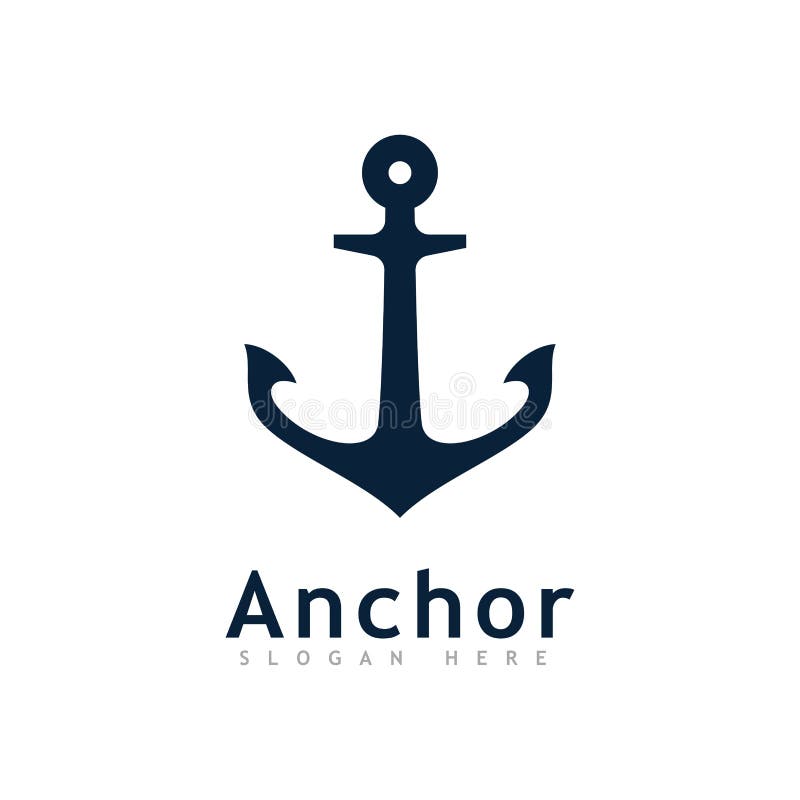 Anchor Logo Icon Design Template Stock Vector - Illustration of sign ...