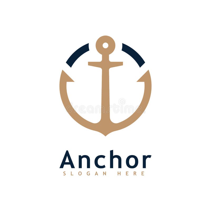Anchor Logo Icon Design Template Stock Vector - Illustration of vintage ...