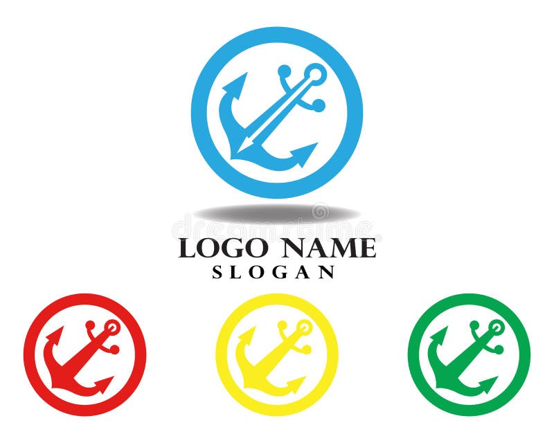 Anchor Logo and Symbol Template Stock Vector - Illustration of ...