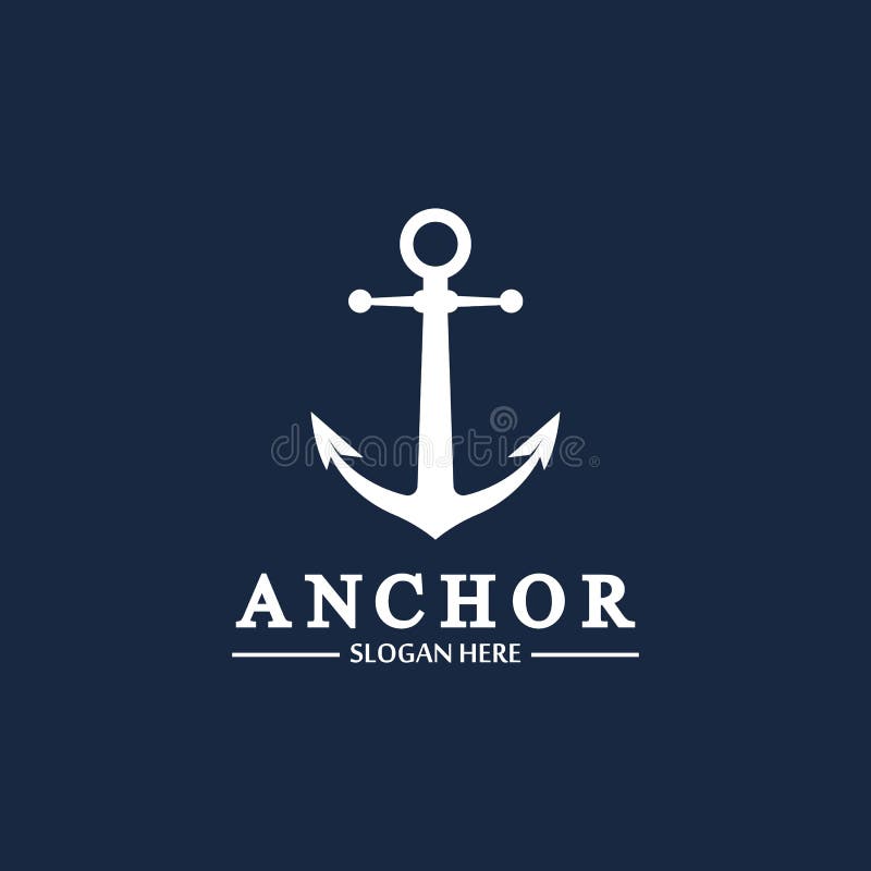 Anchor Logo and Symbol Template Icons App Vector Image Stock Vector ...
