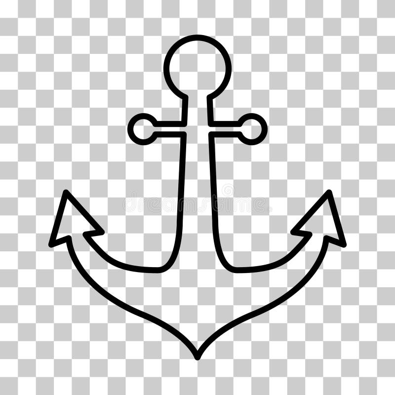 Anchor Marine Old Icon, Ship Security Object Element, Vector ...