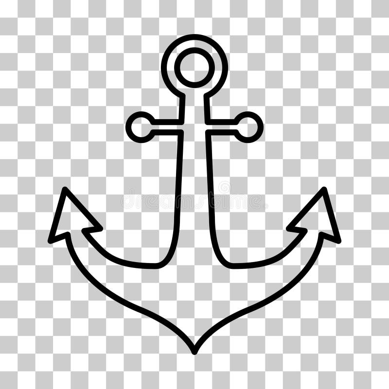 Anchor Marine Old Icon, Ship Security Object Element, Vector ...