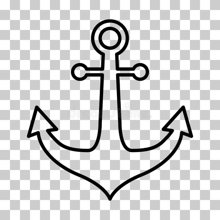 Anchor Marine Old Icon, Ship Security Object Element, Vector ...