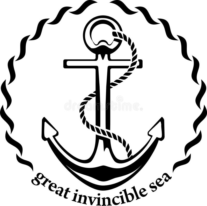 Anchor mark stock vector. Illustration of great, ship - 13773711