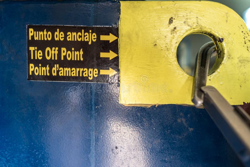 Anchor Point Inside a Wind Turbine Stock Photo - Image of blue, point ...