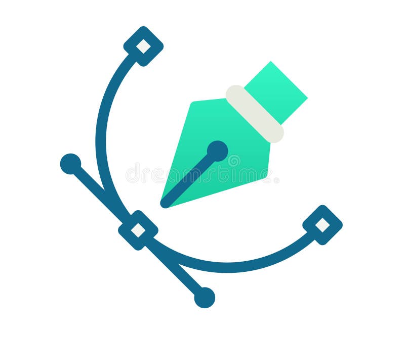 Anchor Point Vector Single Isolated Icon with Gradient Style Stock ...