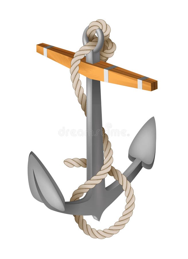 Anchor Rope Vector stock vector. Illustration of ship - 337427687